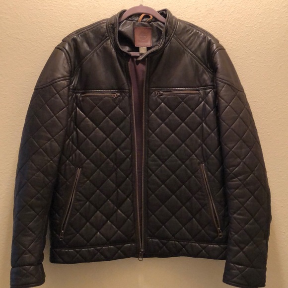 Timberland | Jackets & Coats | Timberland Quilted Leather Jacket | Poshmark